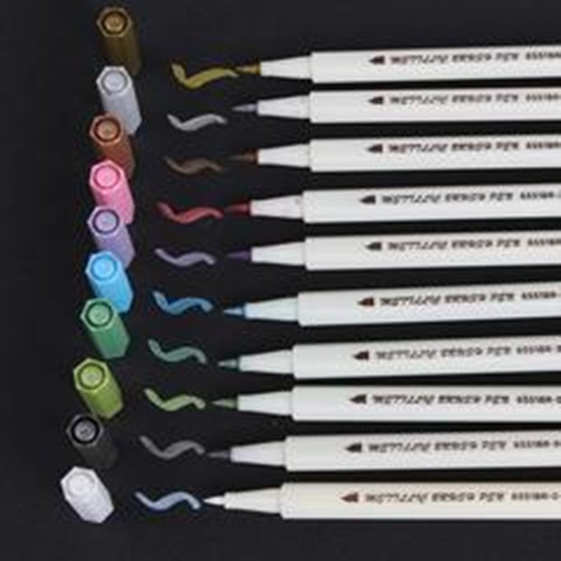 10 Colored Metal Colored Pens – ZiiShop