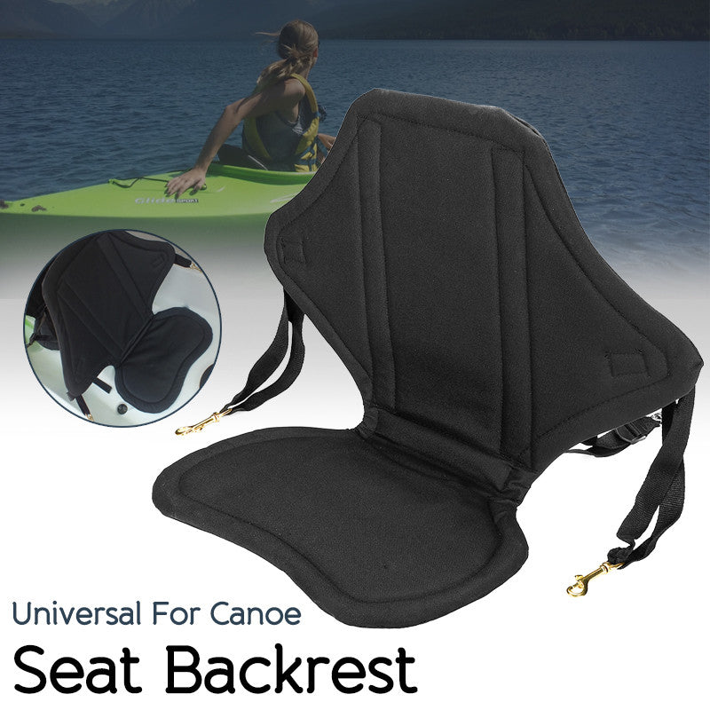 Adjustable Padded Back Pack Rest Kayak Seat Canoe Backrest Drifting Cu ...